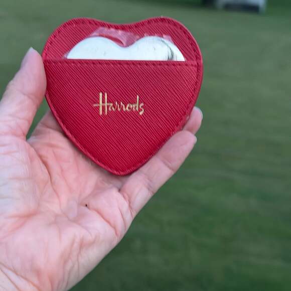 Harrods | Bags | Harrods Compact Mirror Red Heart Adorable | Poshmark